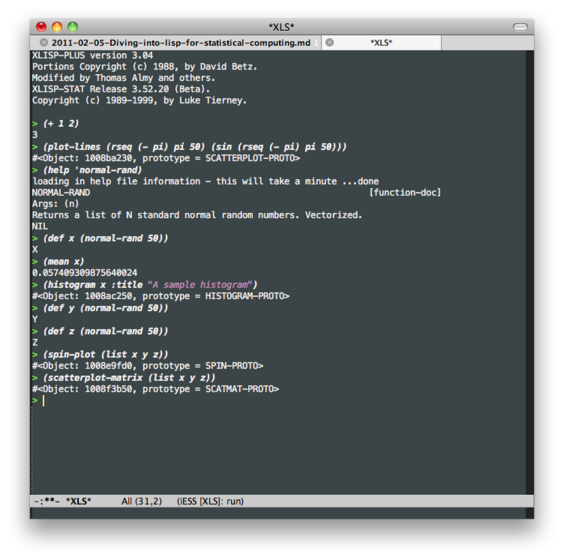 Diving Into Lisp for Statistical Computing - aliquote.org